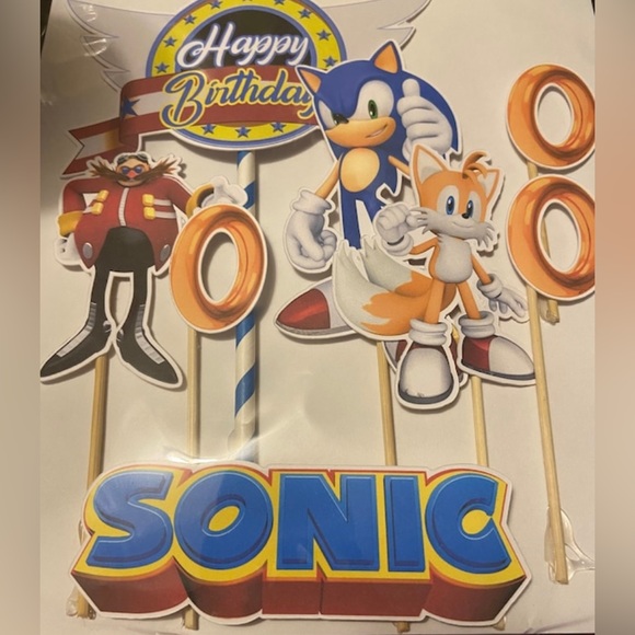 Party Supplies | 8 Pc Card Stock Cake Topper | Poshmark